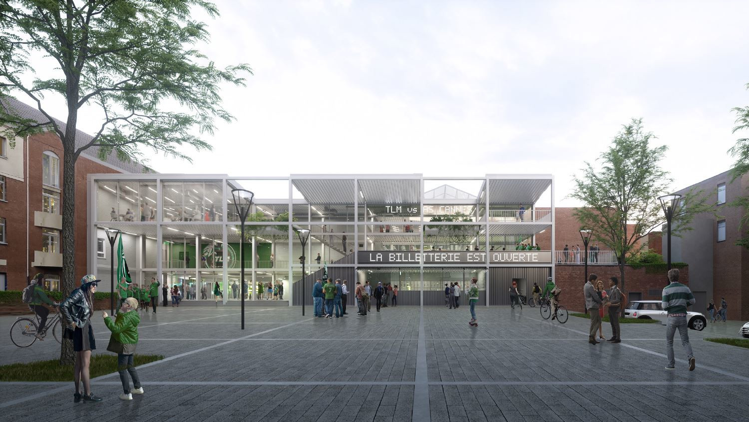 Réhabilitation du complexe sportif Léo Lagrange à Tourcoing (59) | Etamine